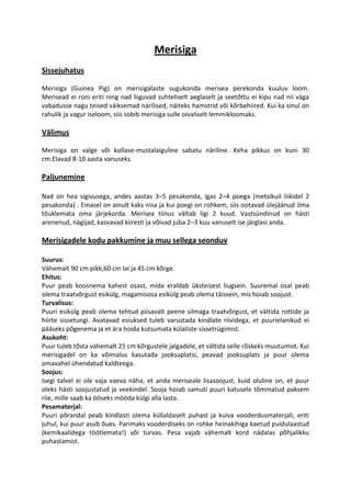 Merisiga ( kerlile ) | PDF