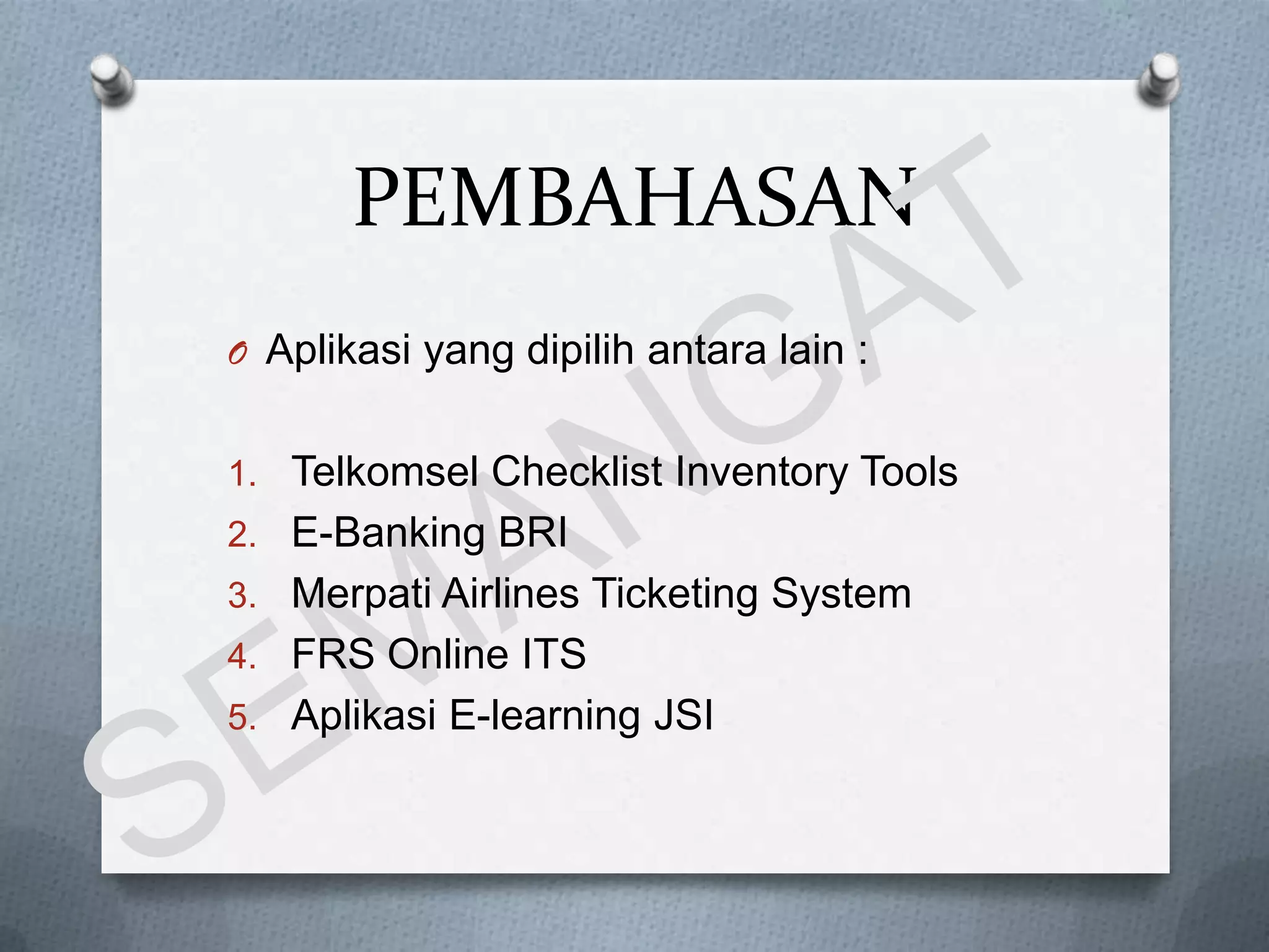Proses Bisnis Aplikasi Perusahaan | PPTX