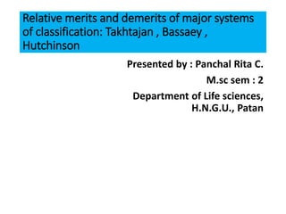 Merit d merit..hchinson ..takhtajan ..bassaey | PPTX