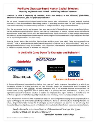 Merit Profile Executive Brief | PDF | Human Resources | Business