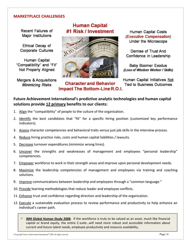 Merit Profile Executive Brief | PDF | Human Resources | Business