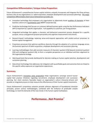 Merit Profile Executive Brief | PDF | Human Resources | Business