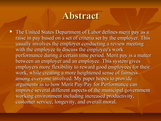 Merit Pay Bronack Ppt | PPT