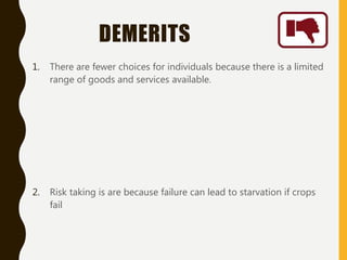 Merits and demerits of economic systems | PPTX