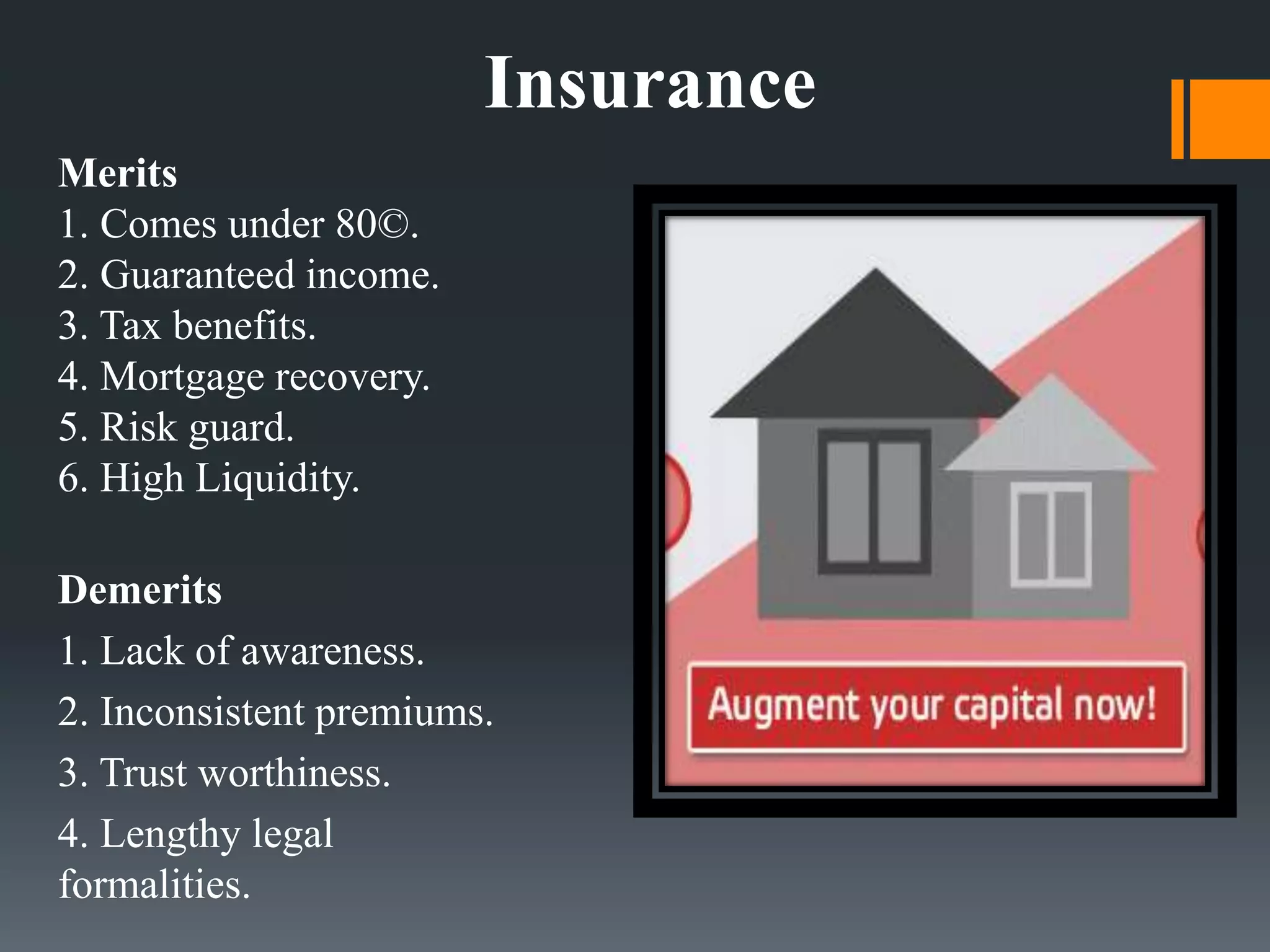 Merits & demerits of types of investment | PPTX