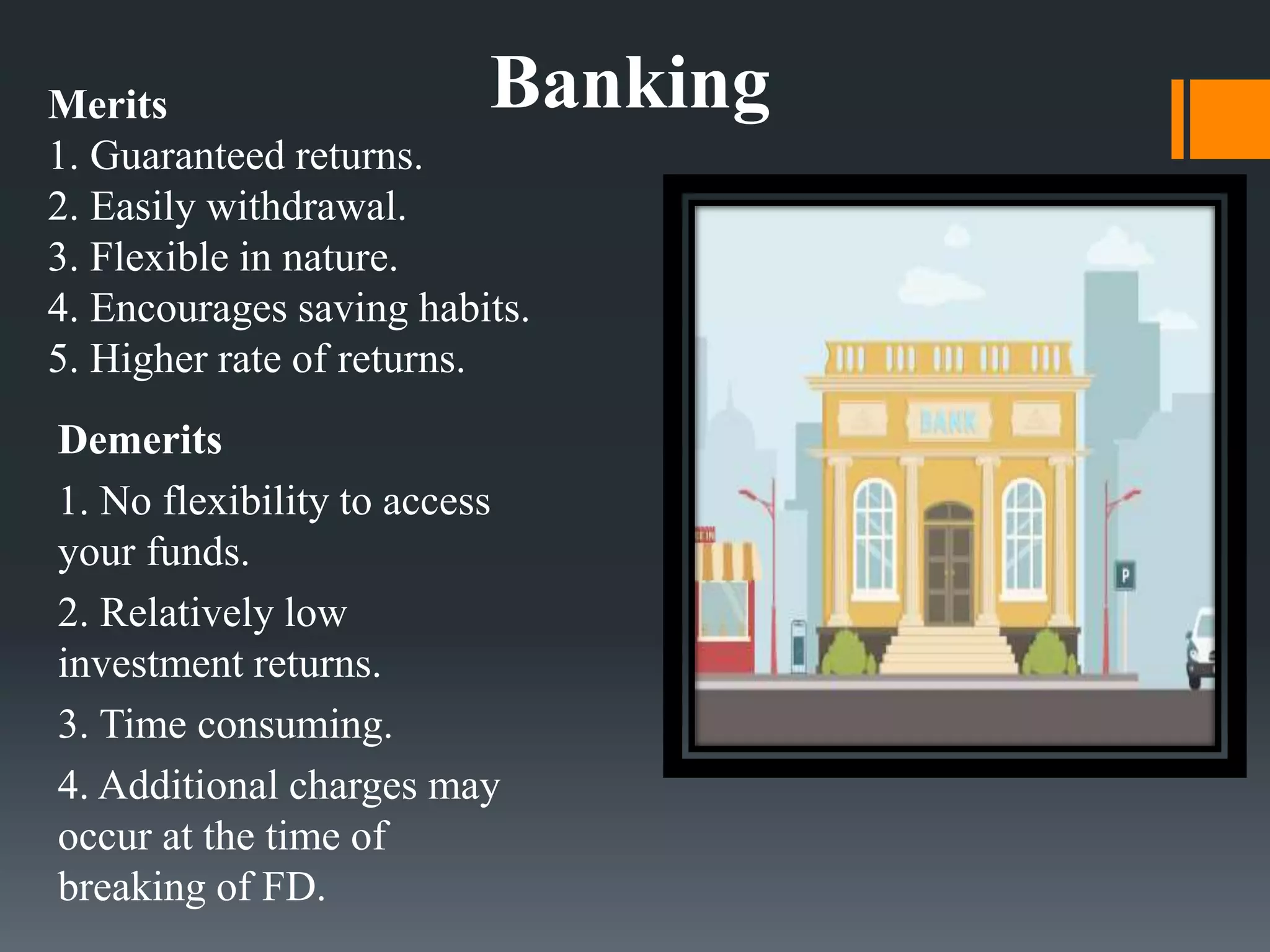 Merits & demerits of types of investment | PPTX