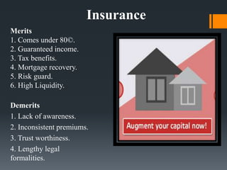 Merits & demerits of types of investment | PPTX
