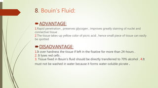 Merits and demerits of different fixatives | PPTX