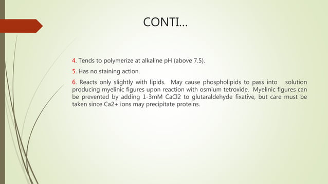 Merits and demerits of different fixatives | PPTX Merits and demerits of different fixatives | PPTX