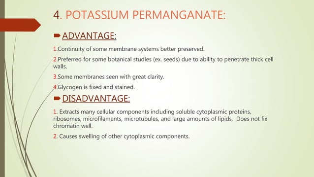 Merits and demerits of different fixatives | PPTX | Chemistry | Science