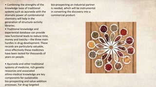 Merits of traditional system of medicine | PPTX