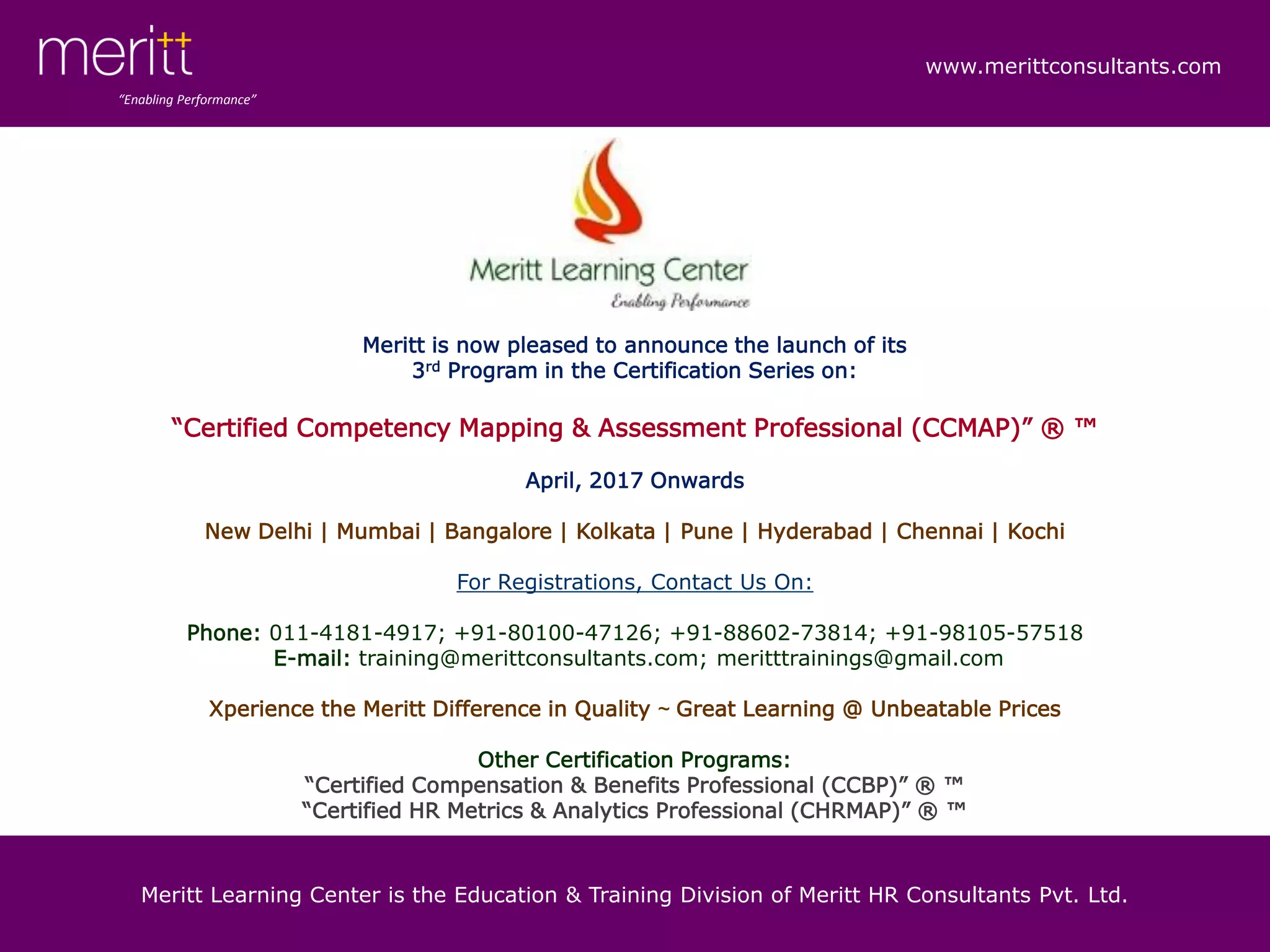 Meritt CCMAP Program | PDF | Professional School | Postgraduate Education