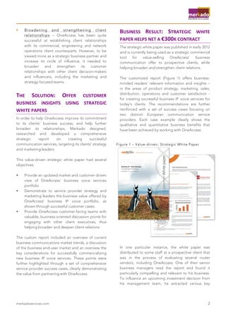 Merkado client case study - Business-driven white paper helps OneAccess ...