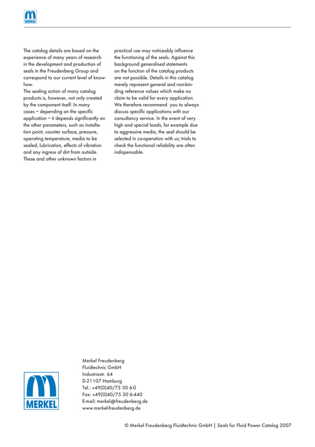 Merkel compact seal_l-27 | PDF