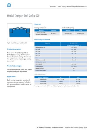 Merkel compact seal_simko-520 | PDF | Technology & Computing