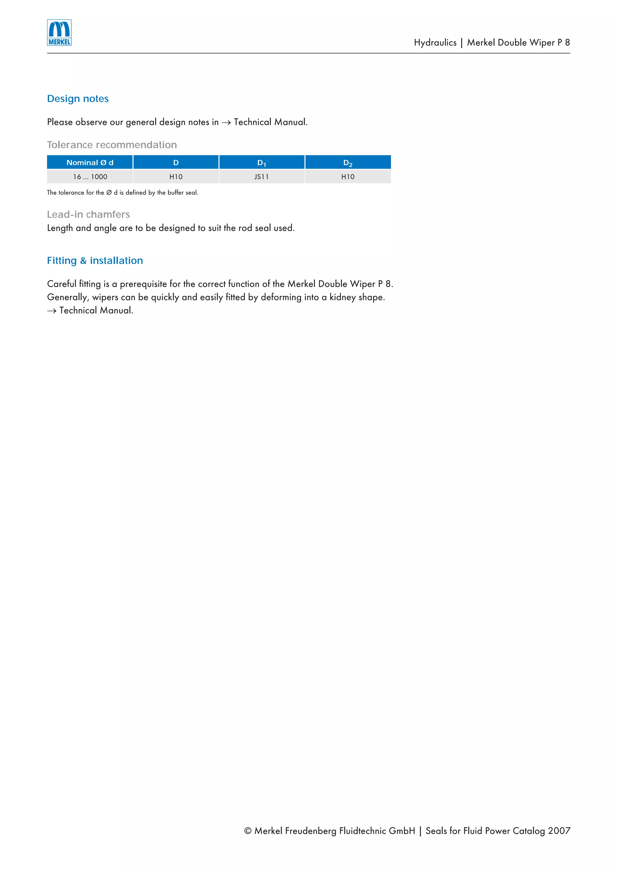 Merkel wiper p-8 | PDF