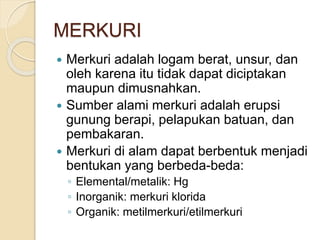 Toksisitas Merkuri | PPTX