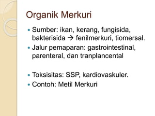 Toksisitas Merkuri | PPTX