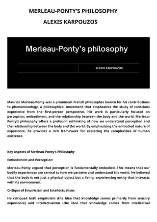 Merleau Ponty’s philosophy - Alexis karpouzos.pdf