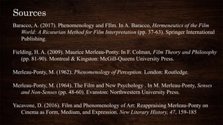 Cinema and Maurice Merleau-Ponty | PPTX