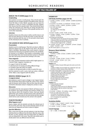 แบบทดสอบเรื่อง Merlin | PDF