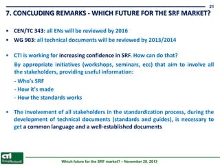 Which future for the SRF market? | PPT