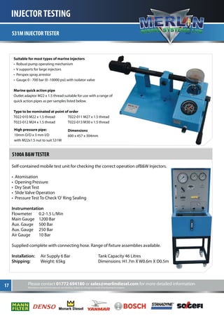 Merlin Marine Test Equipment | PDF