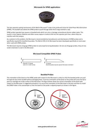 Merlin Microseal For Gas Chromatography, A complete Guide | PDF