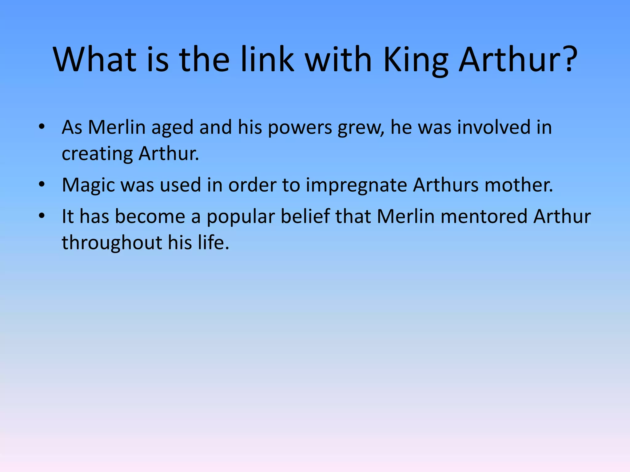 Merlin power point | PPTX