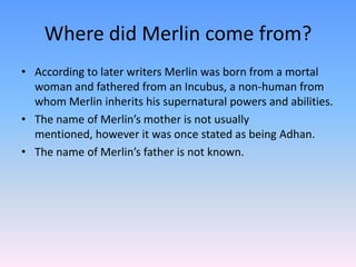 Merlin power point | PPTX