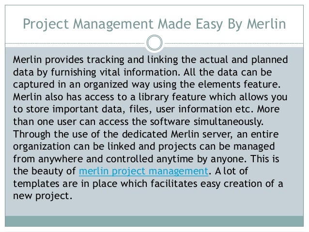 Merlin project management - trinityvirt