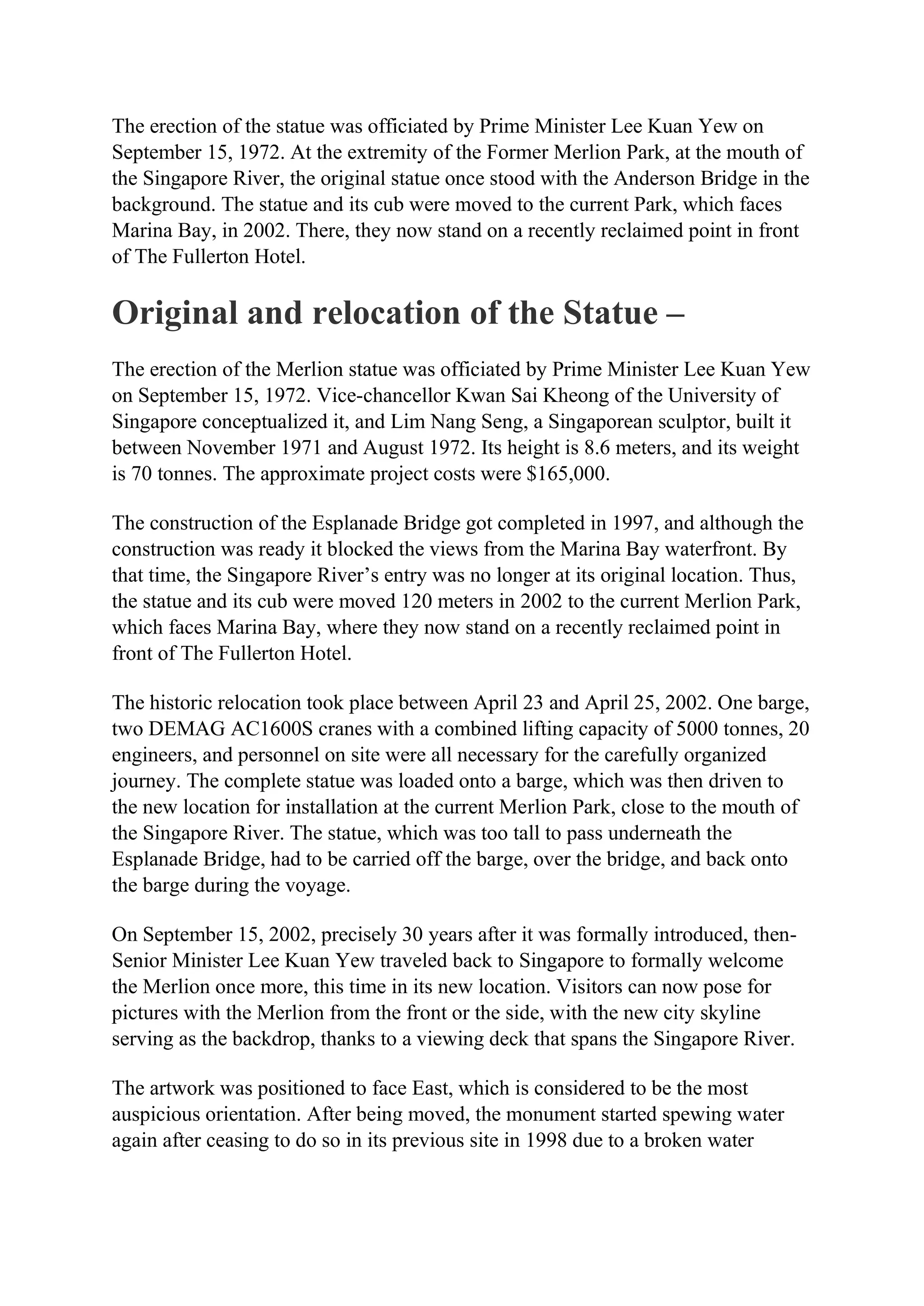 Merlion - The Mascot of Singapore: Since 1960s | CIO Women Magazine | PDF