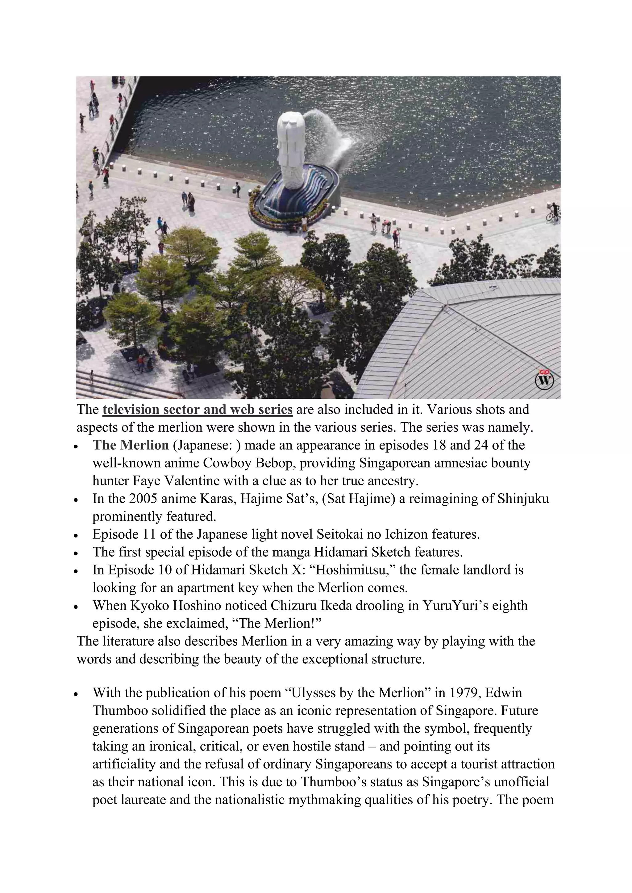 Merlion - The Mascot of Singapore: Since 1960s | CIO Women Magazine | PDF