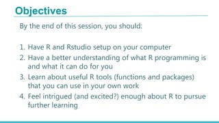 Up your data game: How to use R to wrangle, analyze, and visualize data faster and better | PPT