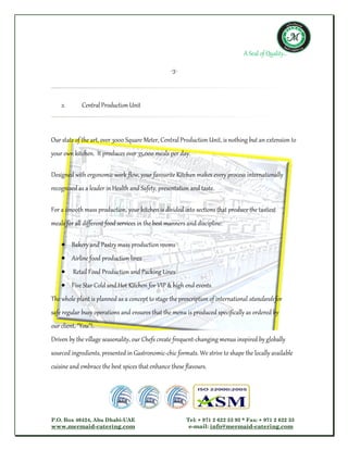 Mermaid catering profile - 2016 | PDF