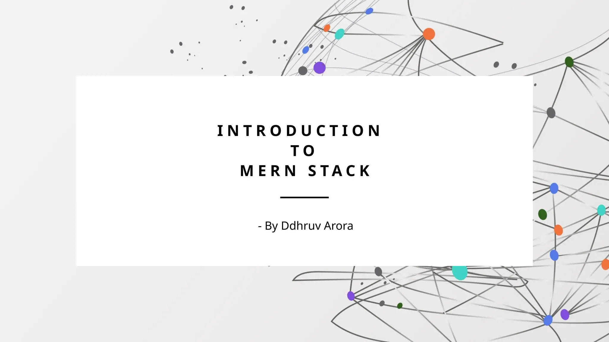 MERN Stack Intro PPT for MCA/ENGG/CSE/IT | PPT