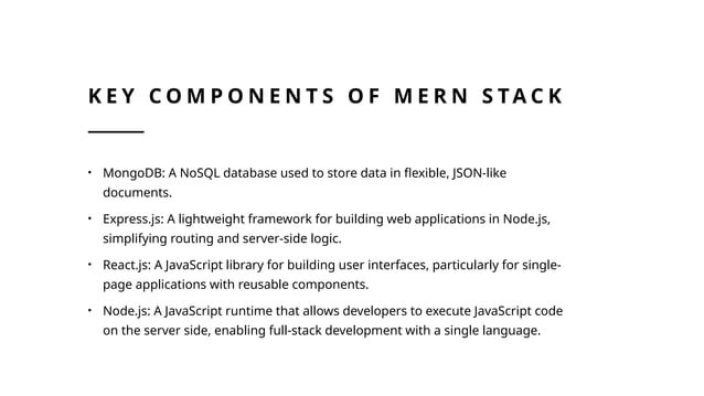 MERN Stack Intro PPT for MCA/ENGG/CSE/IT | PPT