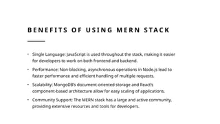 MERN Stack Intro PPT for MCA/ENGG/CSE/IT | PPT