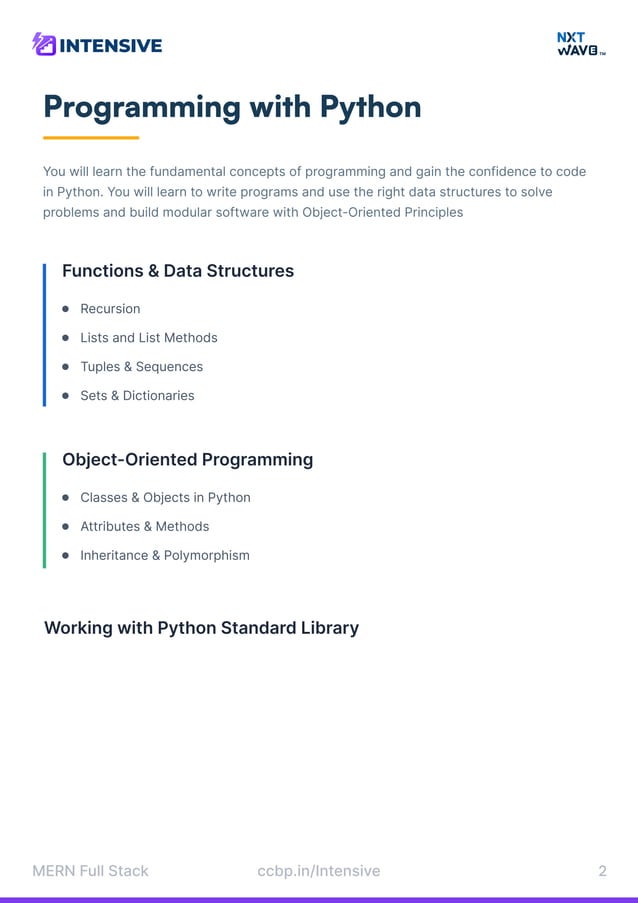 MERN Stack Developer Course Syllabus | PDF | Web Design and HTML | Internet