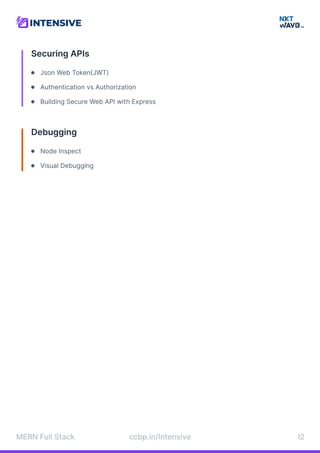 MERN Stack Developer Course Syllabus | PDF