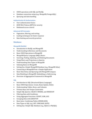 MERN/MEAN Full Stack Developer Course with AI & IoT Integrated | PDF