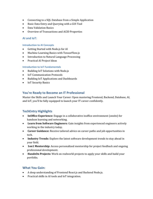 MERN/MEAN Full Stack Developer Course with AI & IoT Integrated | PDF