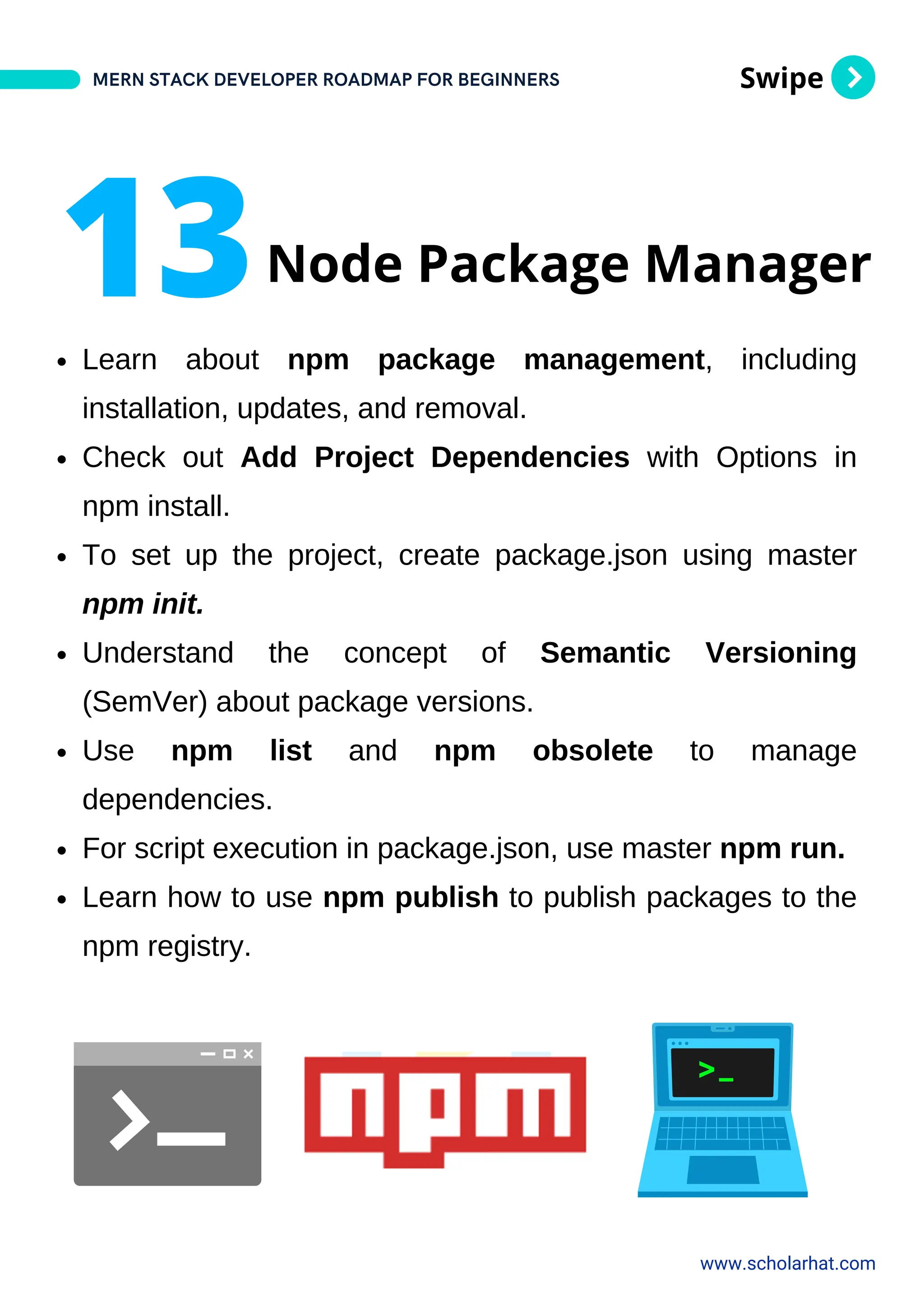 MERN Stack Developer Roadmap By ScholarHat PDF | PDF