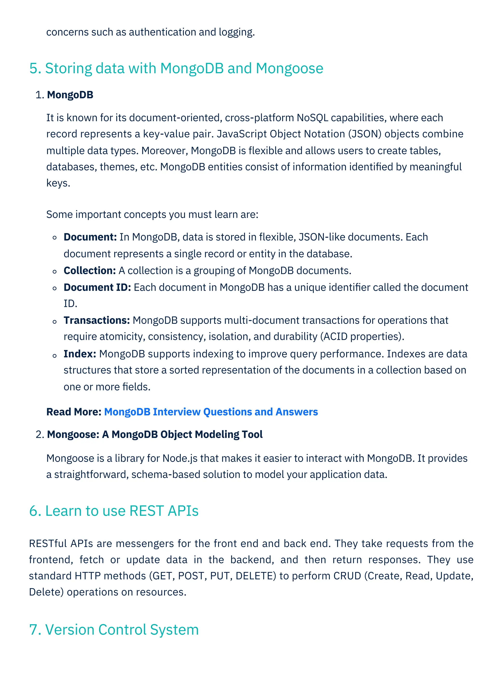 MERN Stack Roadmap for Beginner PDF By ScholarHat | PDF | Web Development | Internet