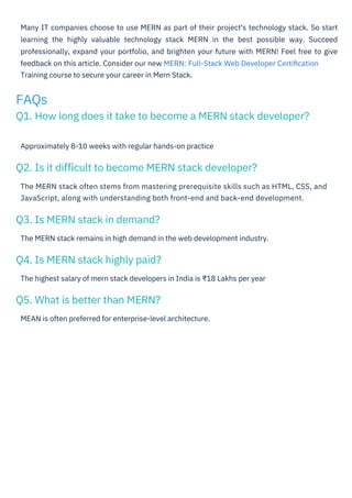 MERN Stack Roadmap for Beginner PDF By ScholarHat | PDF | Web ...