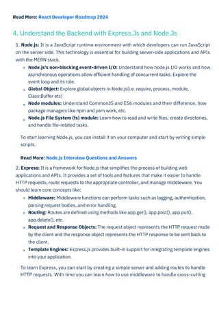 MERN Stack Roadmap for Beginner PDF By ScholarHat | PDF | Web ...