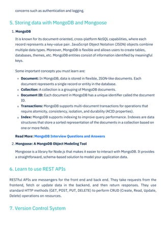 MERN Stack Roadmap for Beginner PDF By ScholarHat | PDF | Web ...