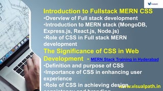 MERN Stack Training in Hyderabad - MERN Stack Training Course in Hyderabad.pptx