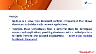 Mern Stack Training Institute in - Hyderabad.pptx