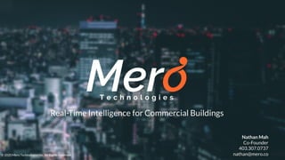 Mero Technologies Pitch Deck | PPT